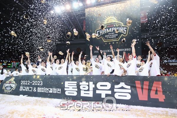 [포토Q] 안양 KGC '우승이다!' - 스포츠Q(큐)